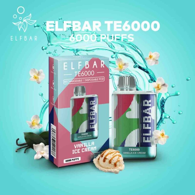 Elf Bar TE6000 Vanilla Ice Cream - Yuotoindia.com